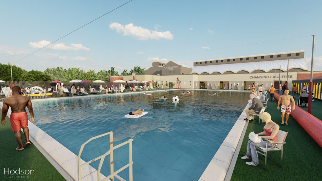 Stunning new images of Albert Ave Pools refurbishment lido revealed ...
