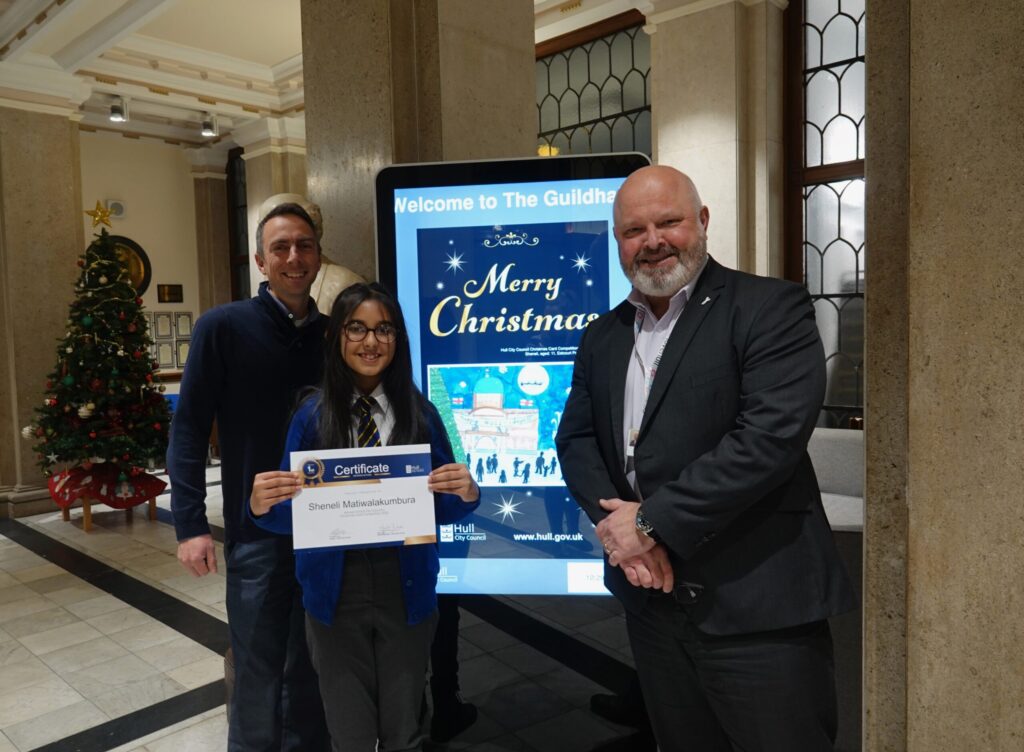 Primary pupil designs Hull City Council Christmas card – Hull CC News