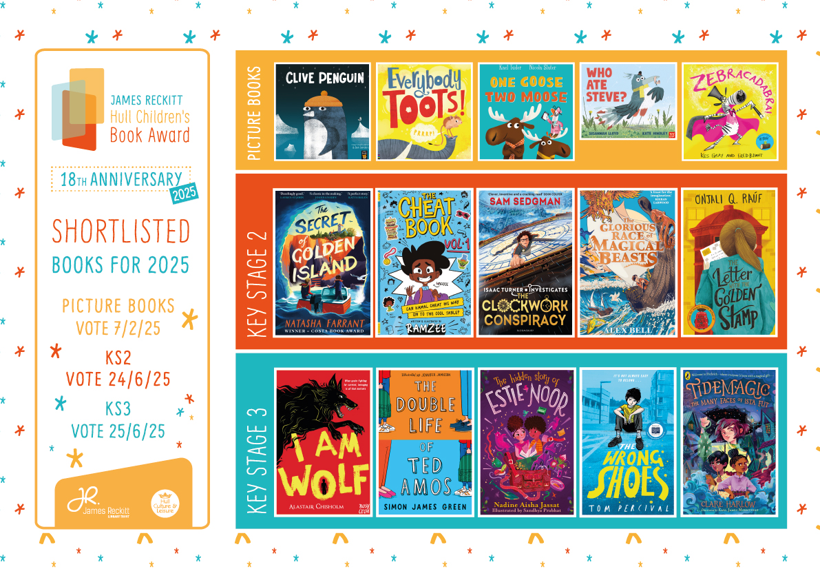 James Reckitt Hull Children’s Book Award Shortlists 2025 – Hull CC News